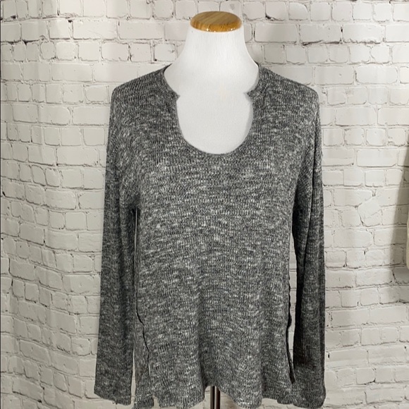 C. Wonder | Sweaters | C Wonder Grey Split Neck Sweater | Poshmark